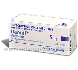 Daonil 5mg (Glibenclamide) - InhouseChemist.vu